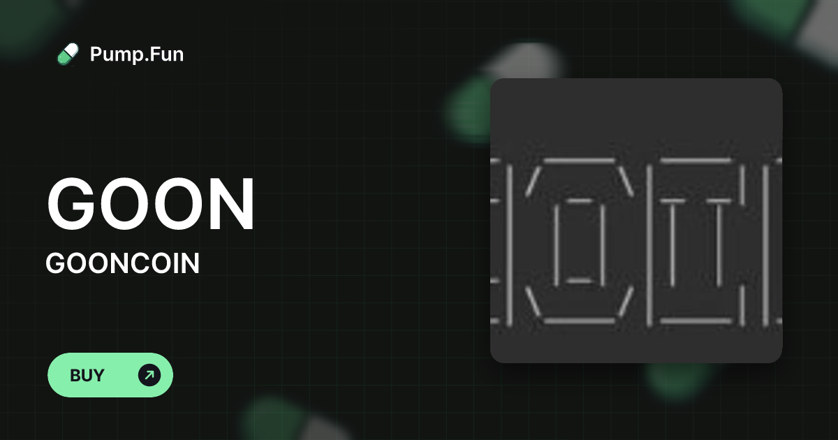 GOONCOIN (GOON) - Pump