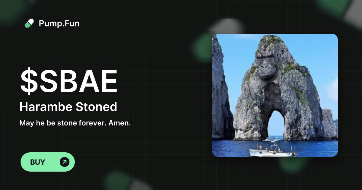 Harambe Stoned ($SBAE) - Pump