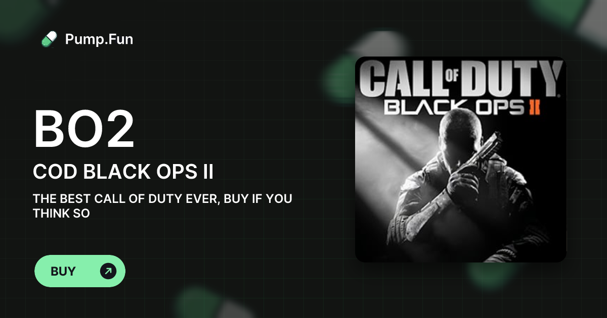 COD BLACK OPS II (BO2) - Pump