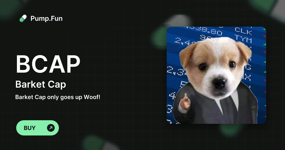 Barket Cap (BCAP) - Pump