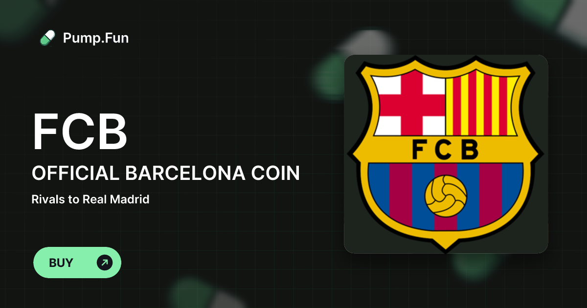 OFFICIAL BARCELONA COIN (FCB) - Pump