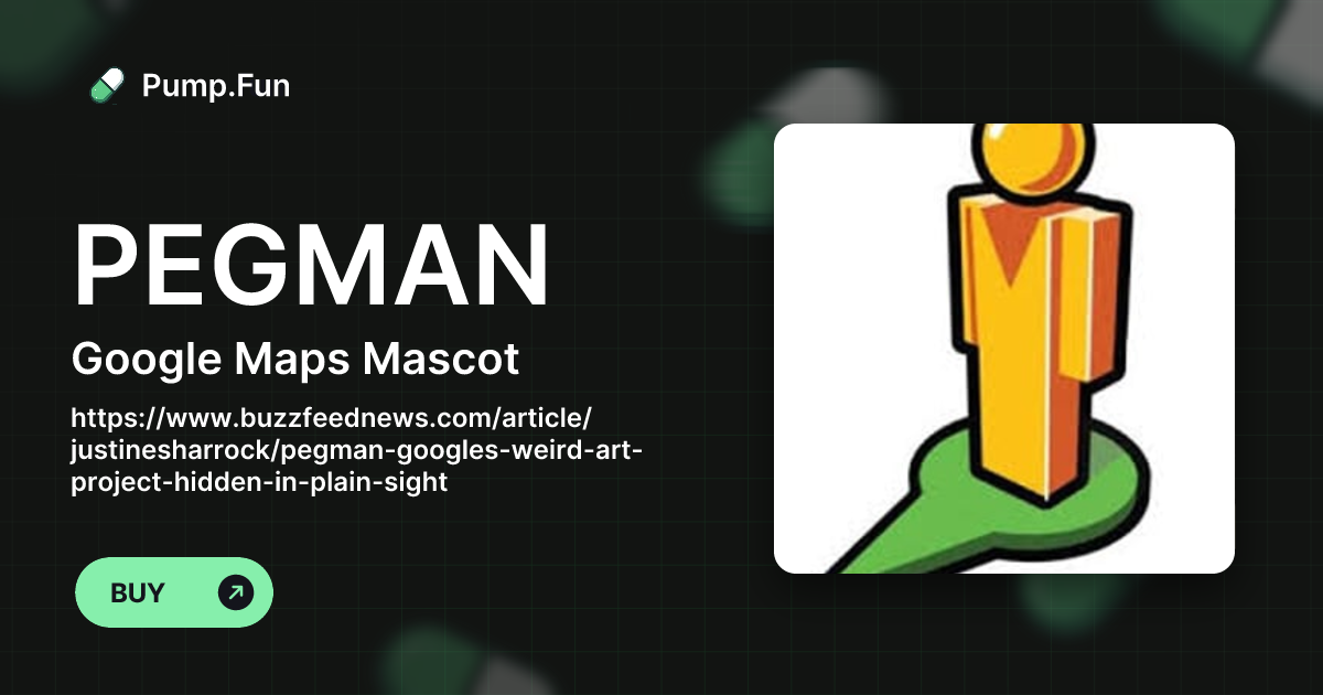 Google Maps Mascot (PEGMAN) - Pump