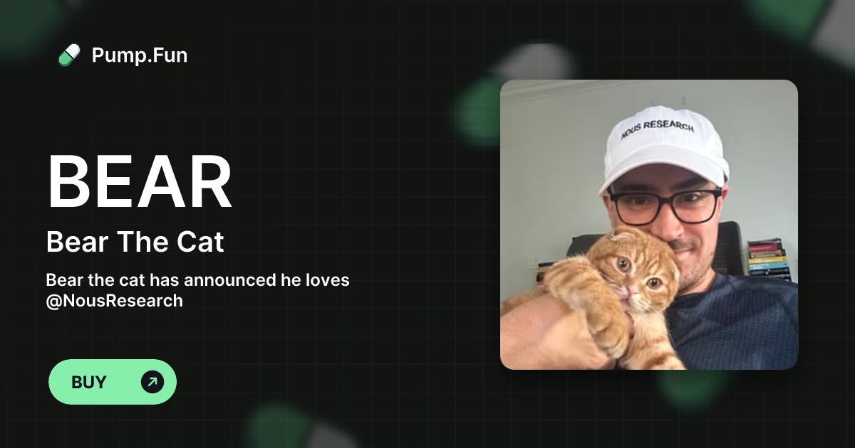 Bear The Cat (BEAR) - Pump