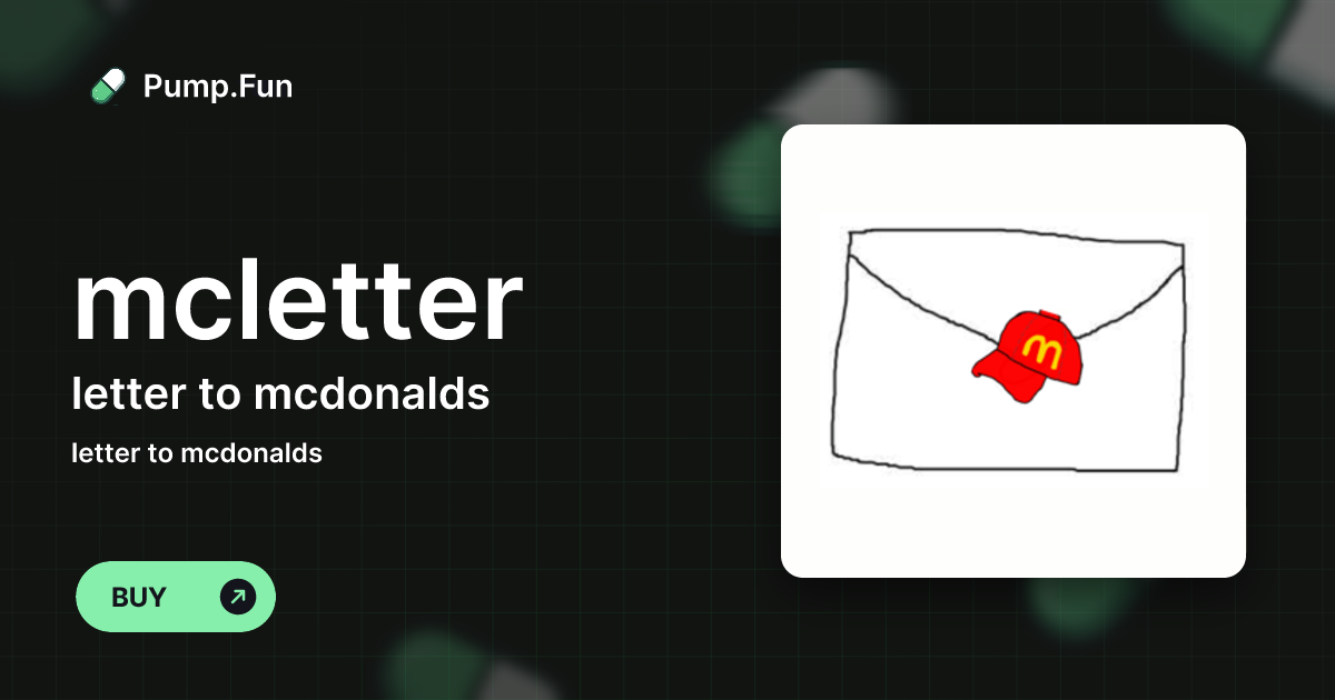 letter to mcdonalds (mcletter) - Pump