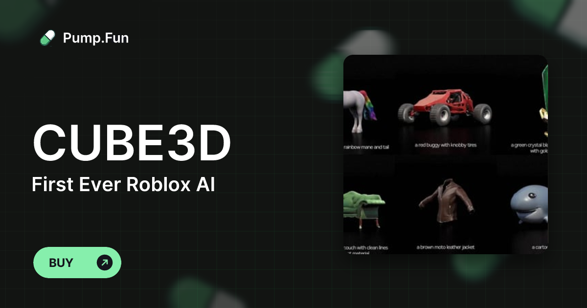 First Ever Roblox AI (CUBE3D) - Pump