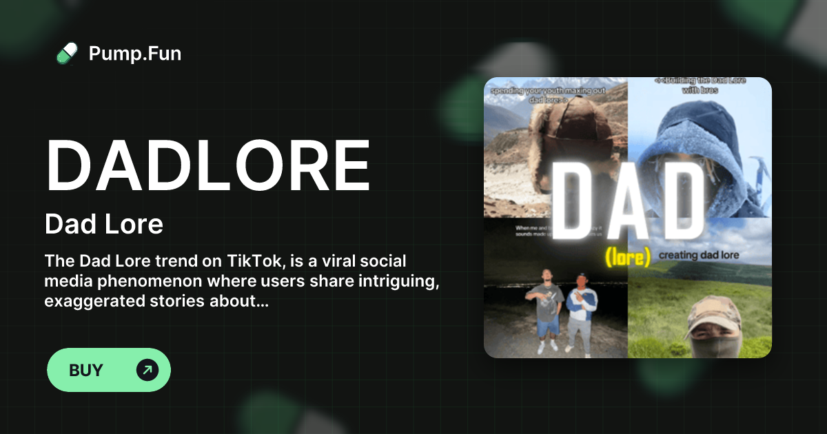 Dad Lore (DADLORE) - Pump
