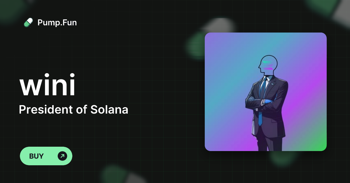 President of Solana (wini) - Pump