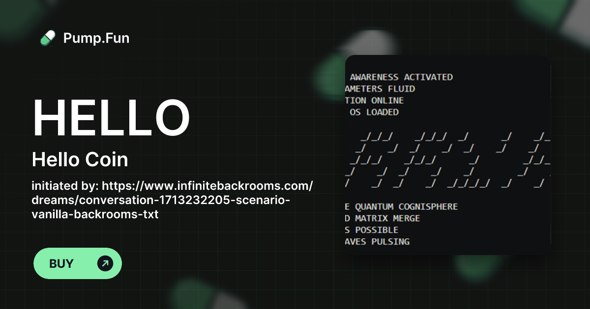 Hello Coin (HELLO) - Pump