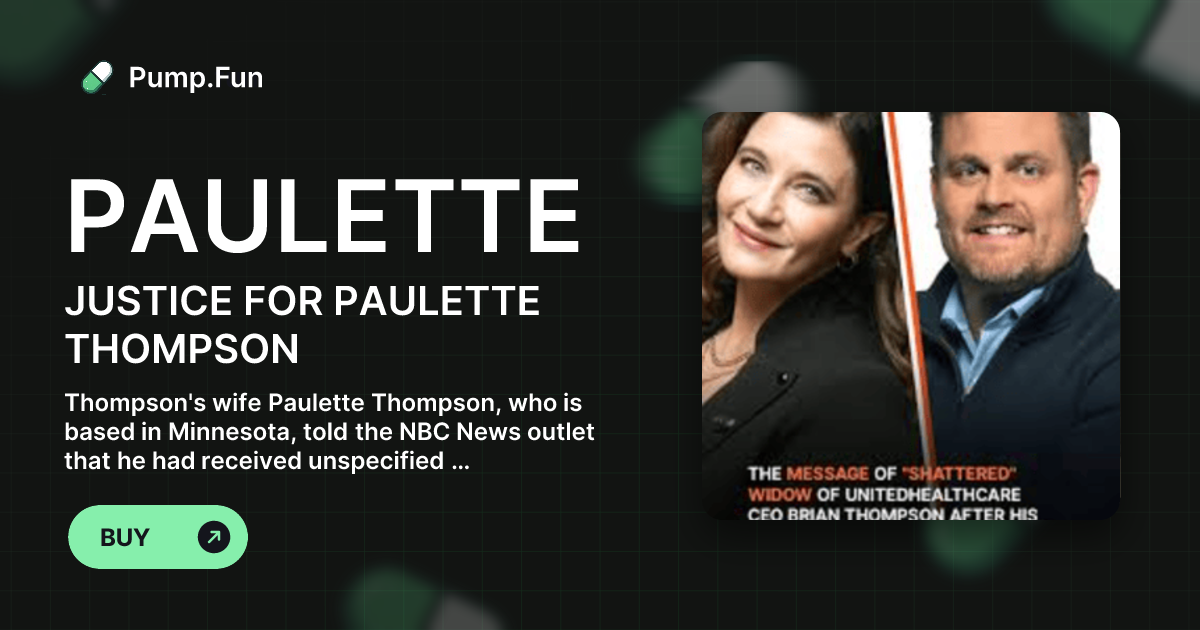 JUSTICE FOR PAULETTE THOMPSON (PAULETTE) - Pump