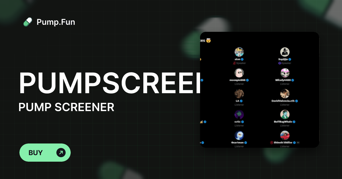 PUMP SCREENER (PUMPSCREEN) - Pump