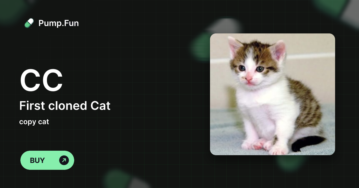 First cloned Cat (CC) - Pump