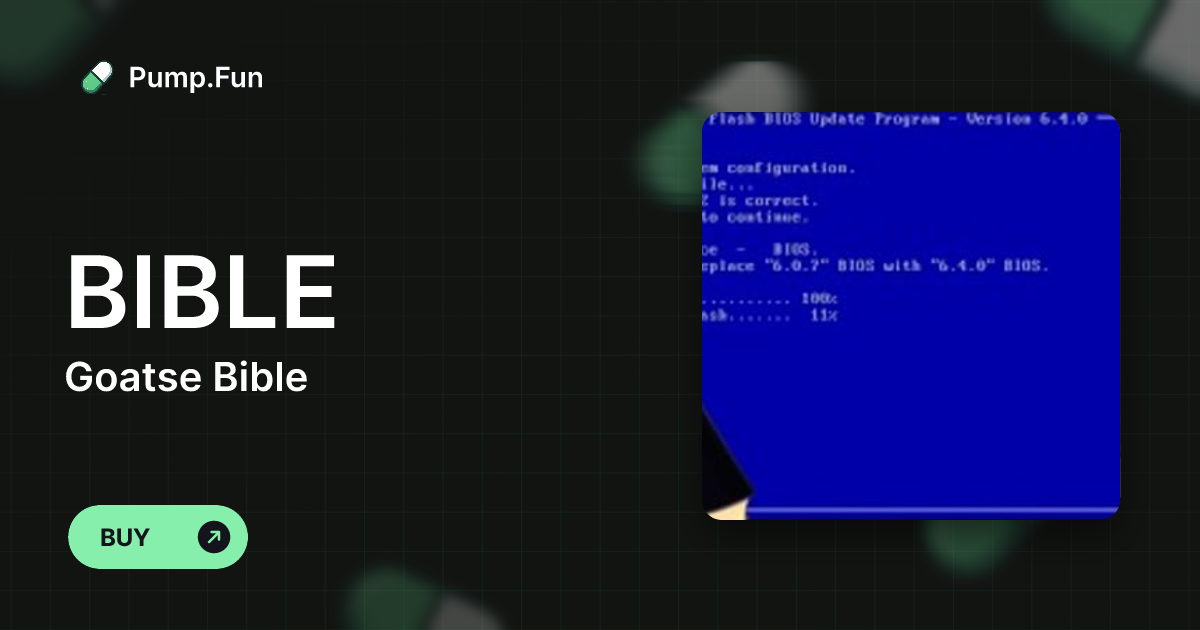 Goatse Bible (BIBLE) - Pump