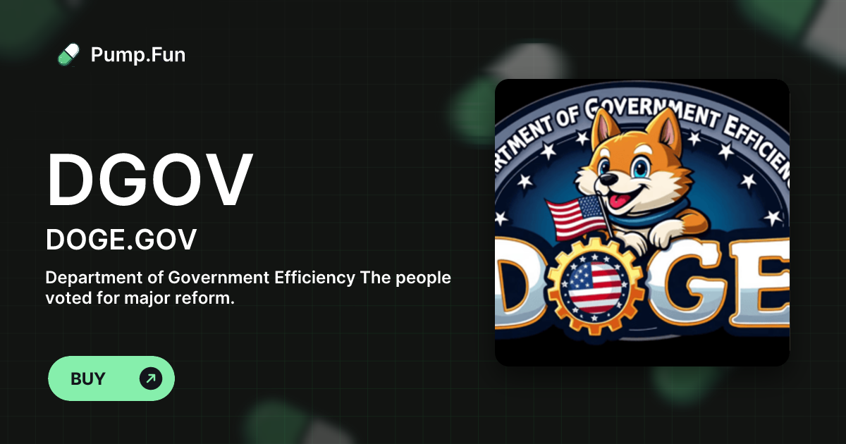 DOGE.GOV (DGOV) - Pump