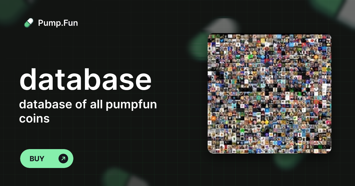database of all pumpfun coins (database) - Pump