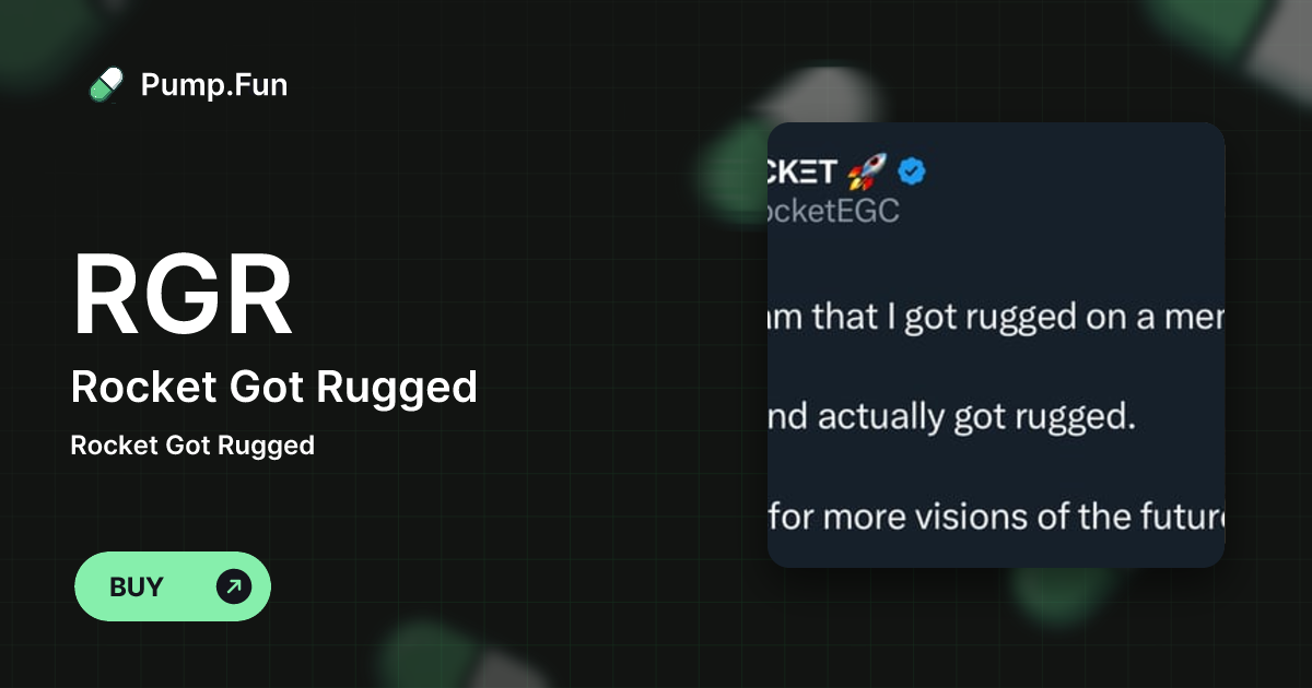 Rocket Got Rugged (RGR) - Pump