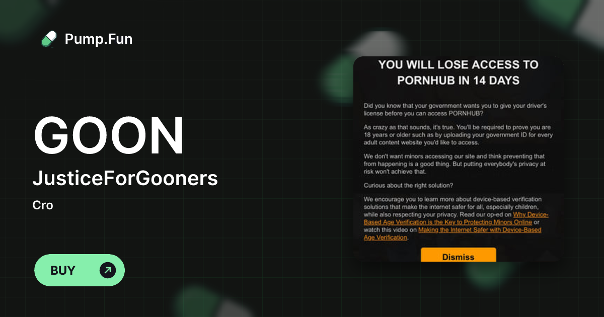 JusticeForGooners (GOON) - Pump