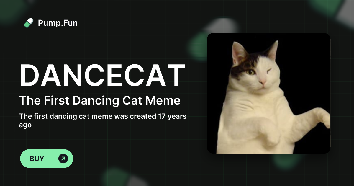 The First Dancing Cat Meme (DANCECAT) - Pump