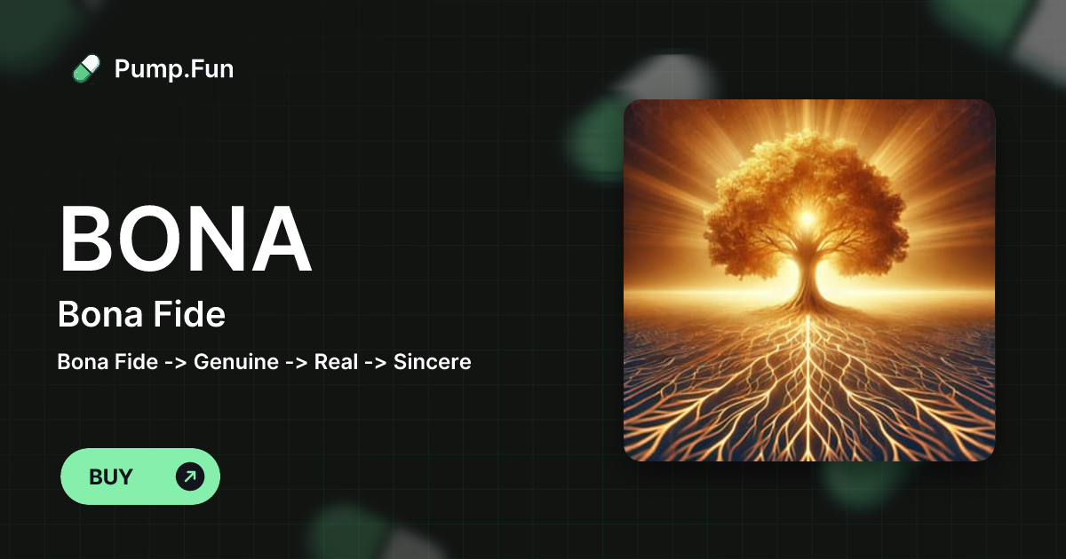 Bona Fide (BONA) - Pump