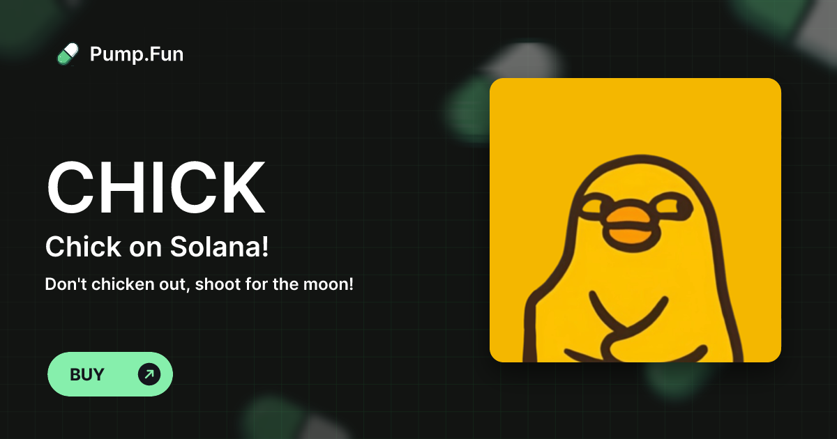 Chick on Solana! (CHICK) - Pump