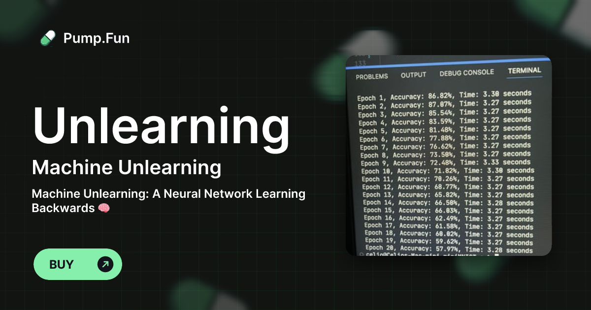 Machine Unlearning (Unlearning) - Pump