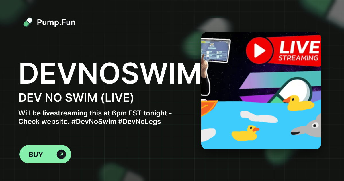 DEV NO SWIM (LIVE) (DEVNOSWIM) - Pump