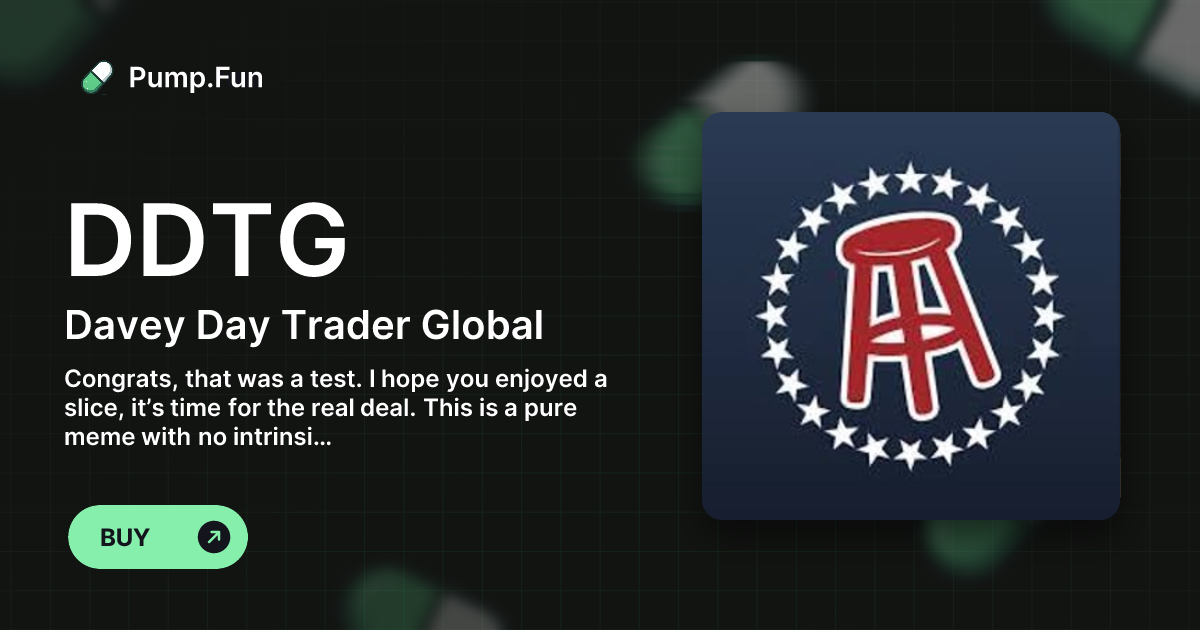 Davey Day Trader Global (DDTG) - Pump