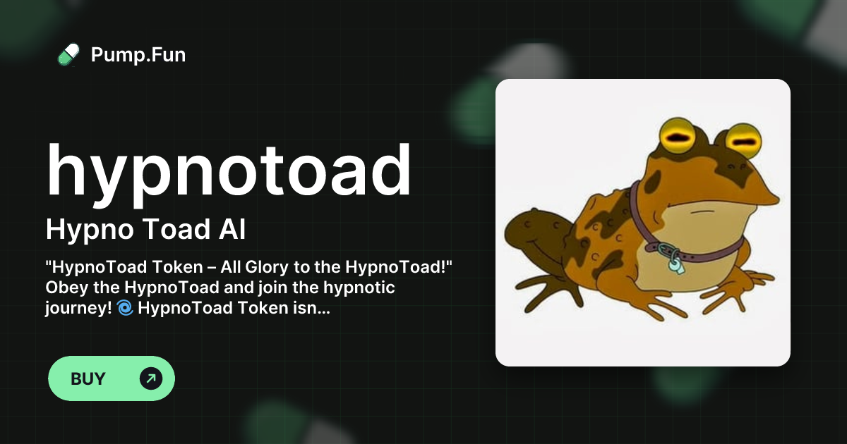 Hypno Toad AI (hypnotoad) - Pump