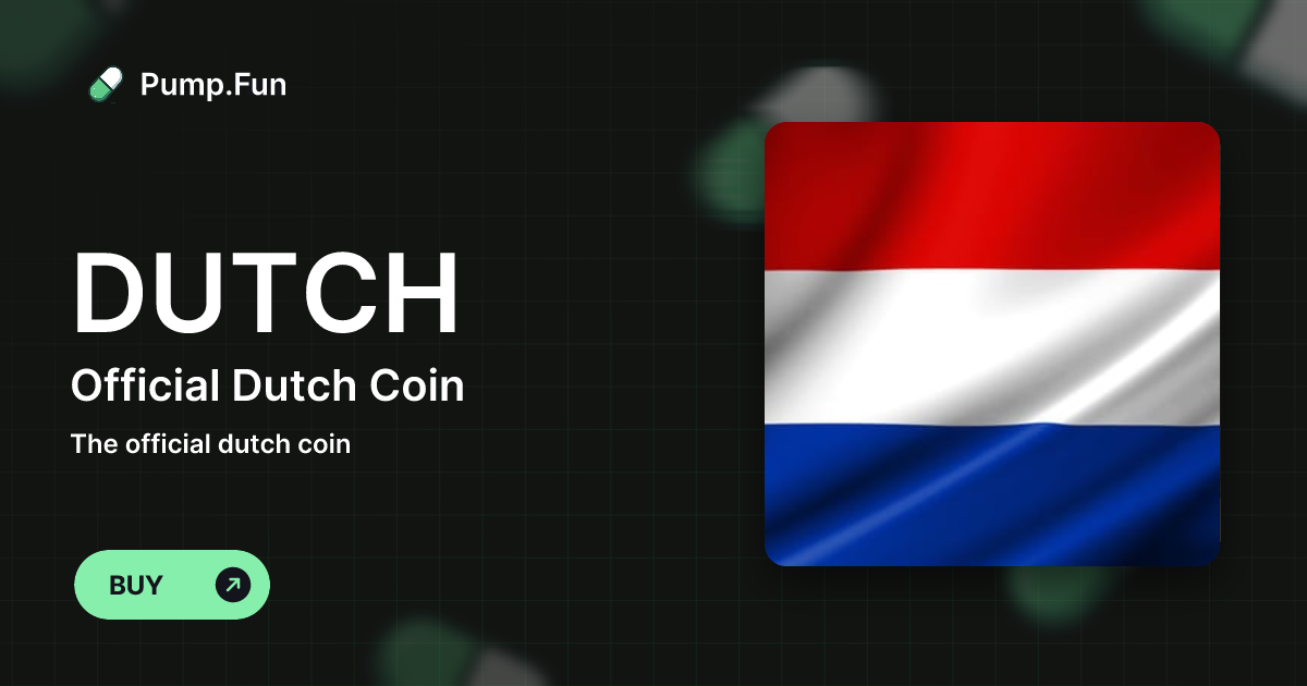 Official Dutch Coin (DUTCH) - Pump