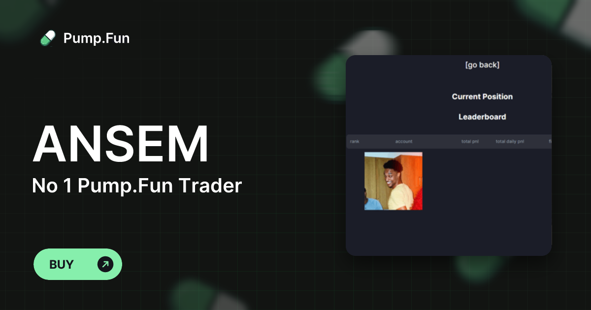 No 1 Pump.Fun Trader (ANSEM) - Pump