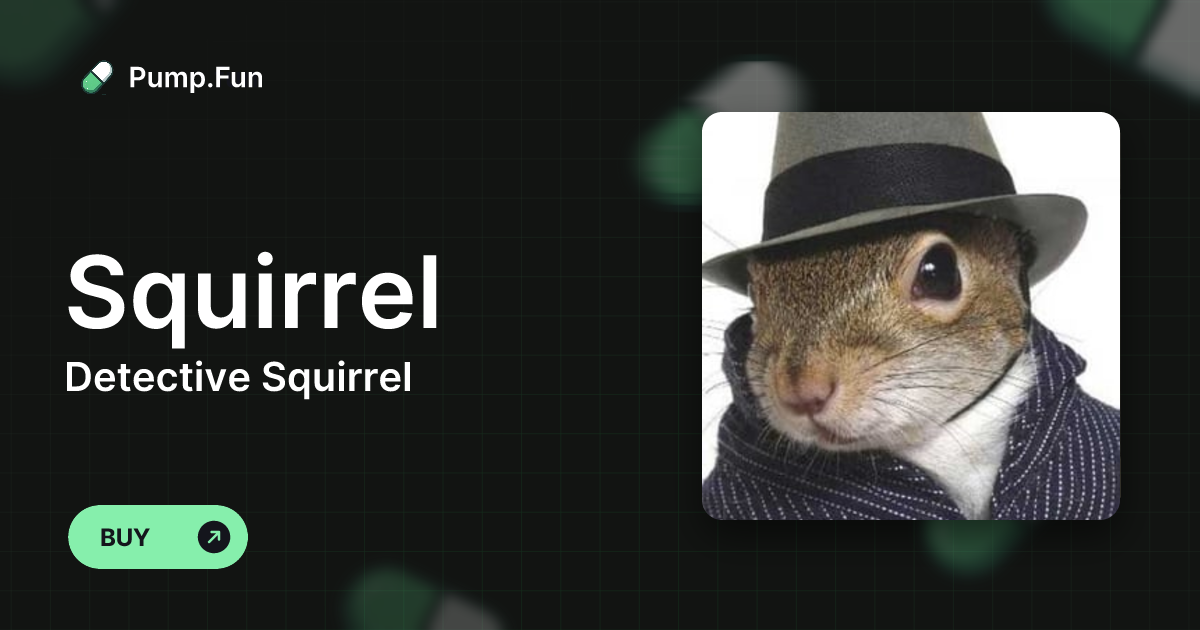 Detective Squirrel (Squirrel ) - Pump