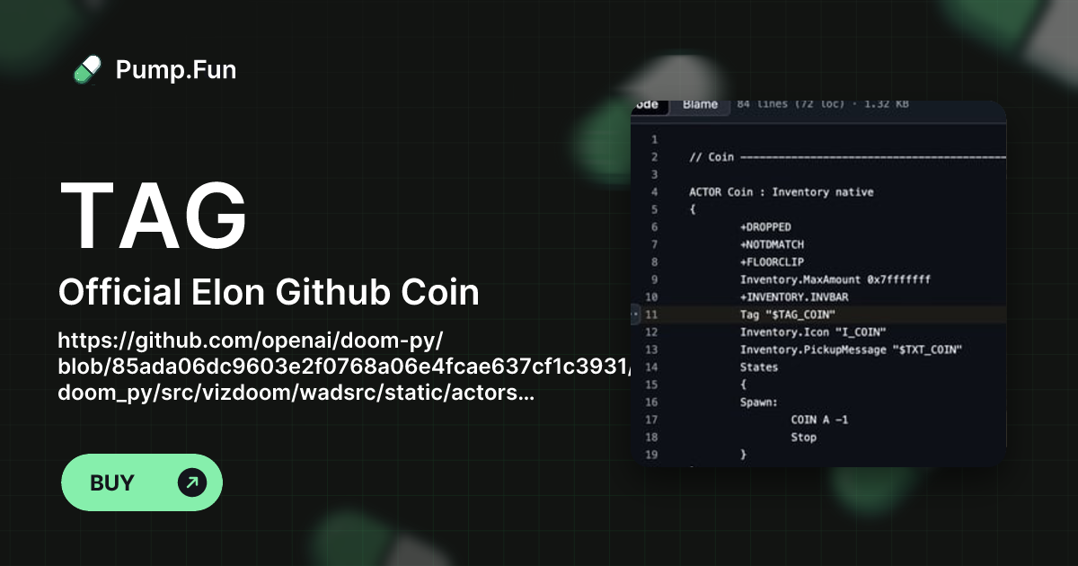 Official Elon Github Coin (TAG) - Pump