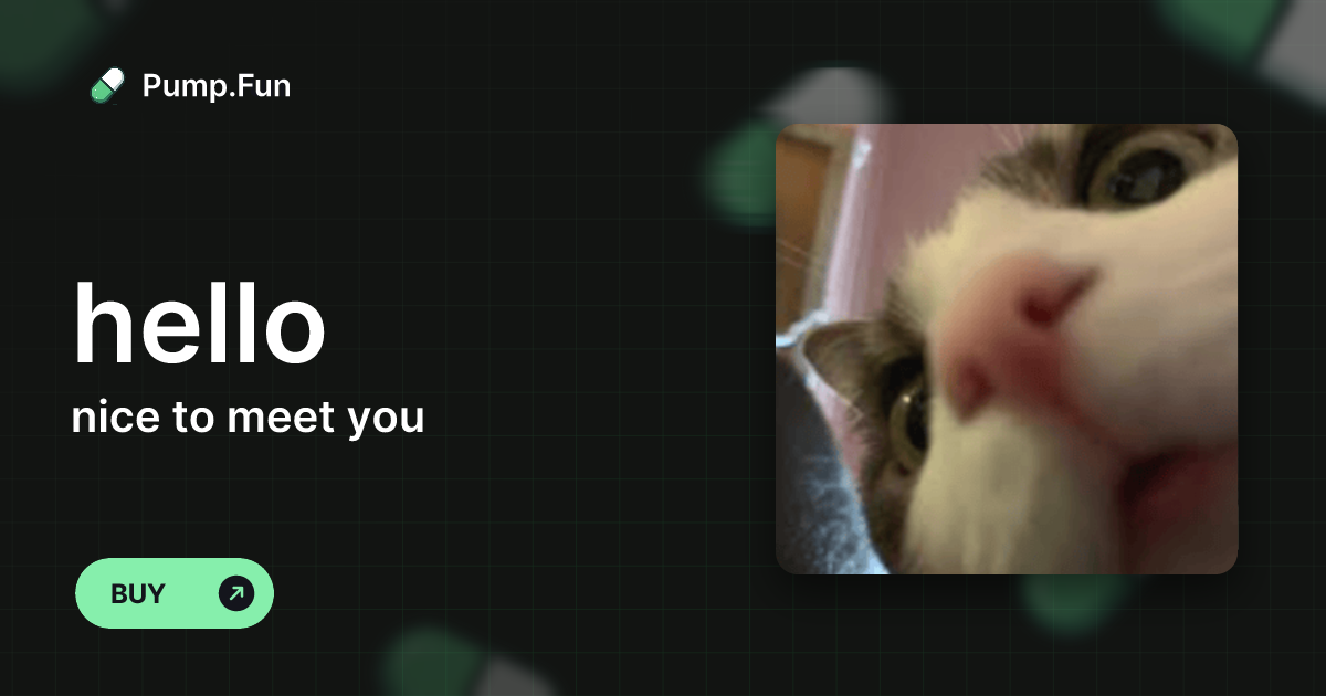 nice to meet you (hello) - Pump