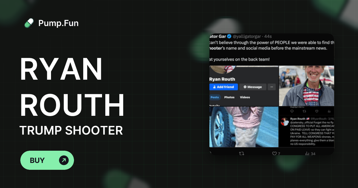 TRUMP SHOOTER (RYAN ROUTH) - Pump