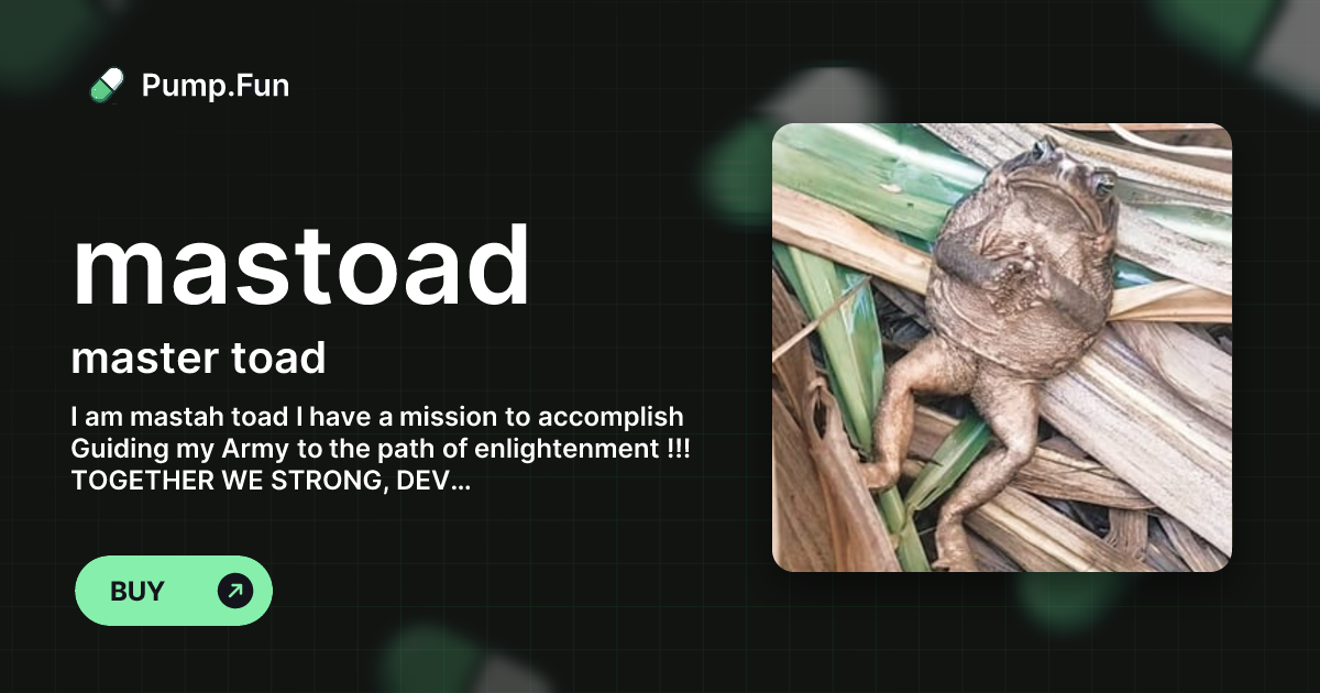 master toad (mastoad) - Pump