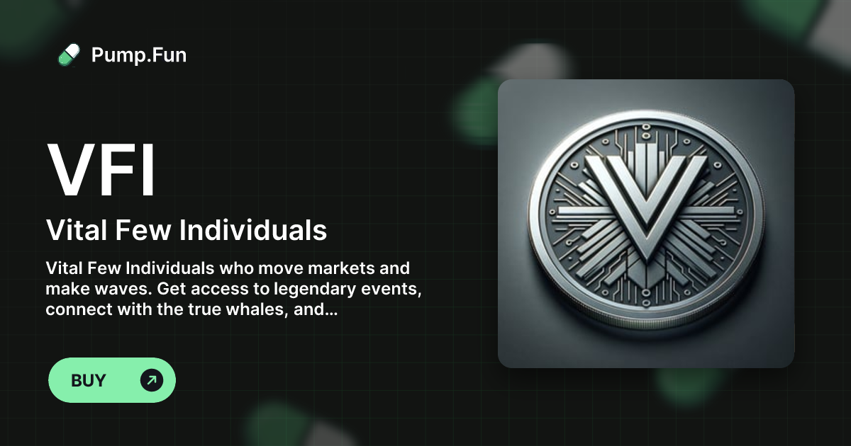 Vital Few Individuals (VFI) - Pump