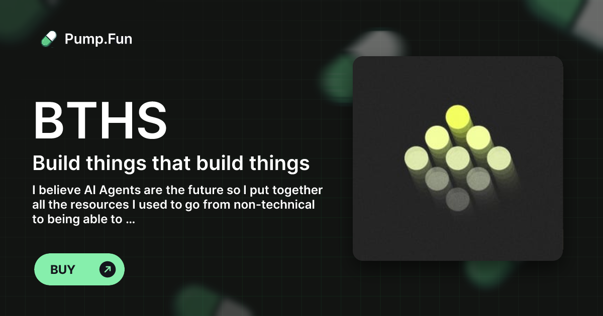 Build things that build things (BTHS) - Pump