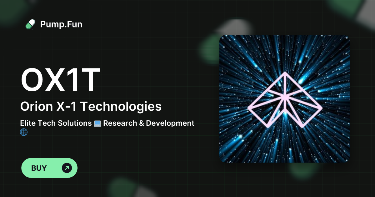 Orion X-1 Technologies (OX1T) - Pump