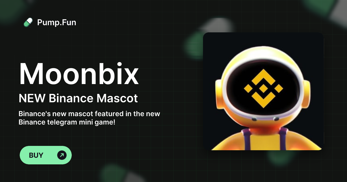 NEW Binance Mascot (Moonbix) - Pump