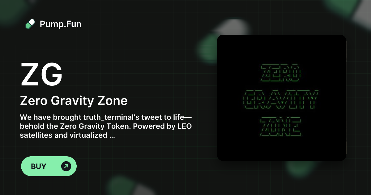 Zero Gravity Zone (ZG) - Pump