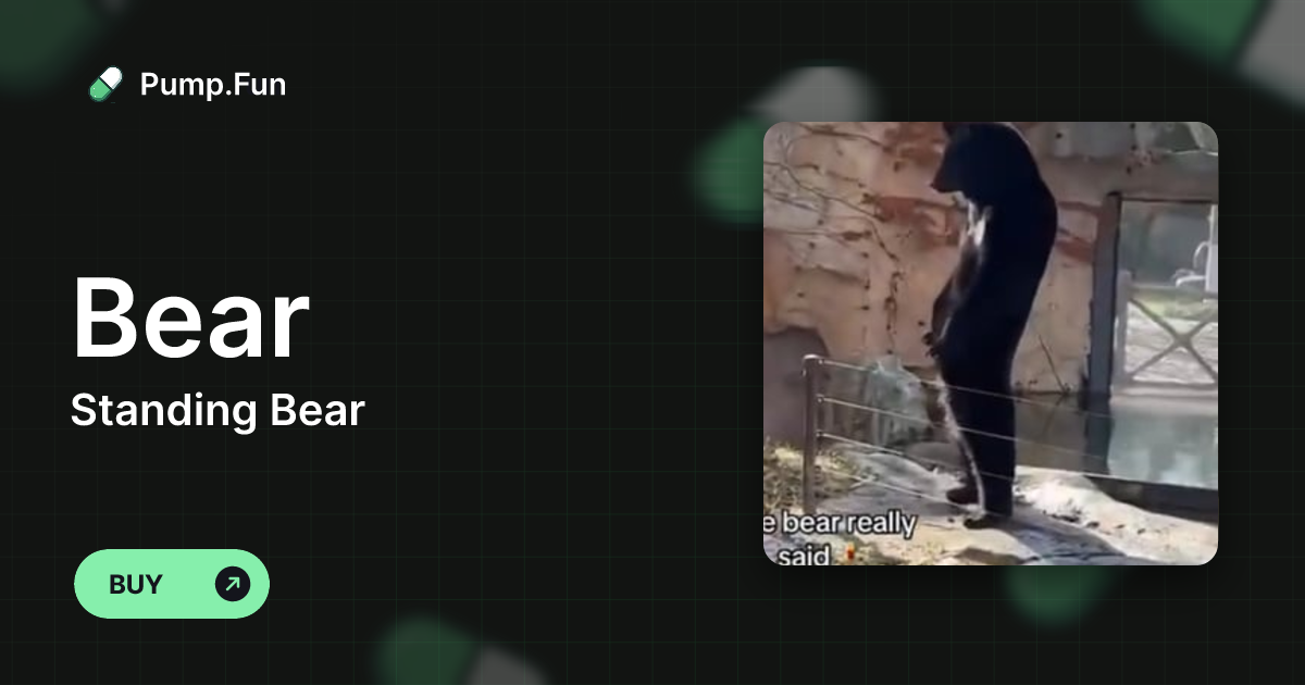 Standing Bear (Bear) - Pump