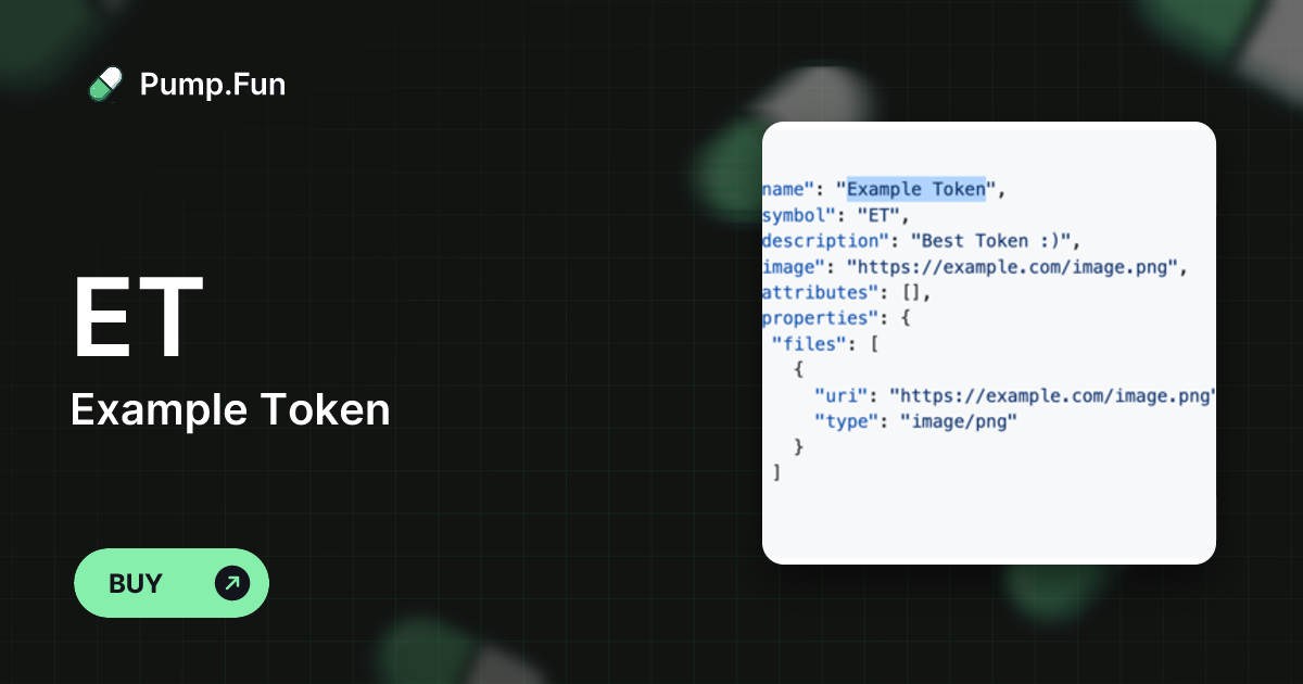 Example Token (ET) - Pump
