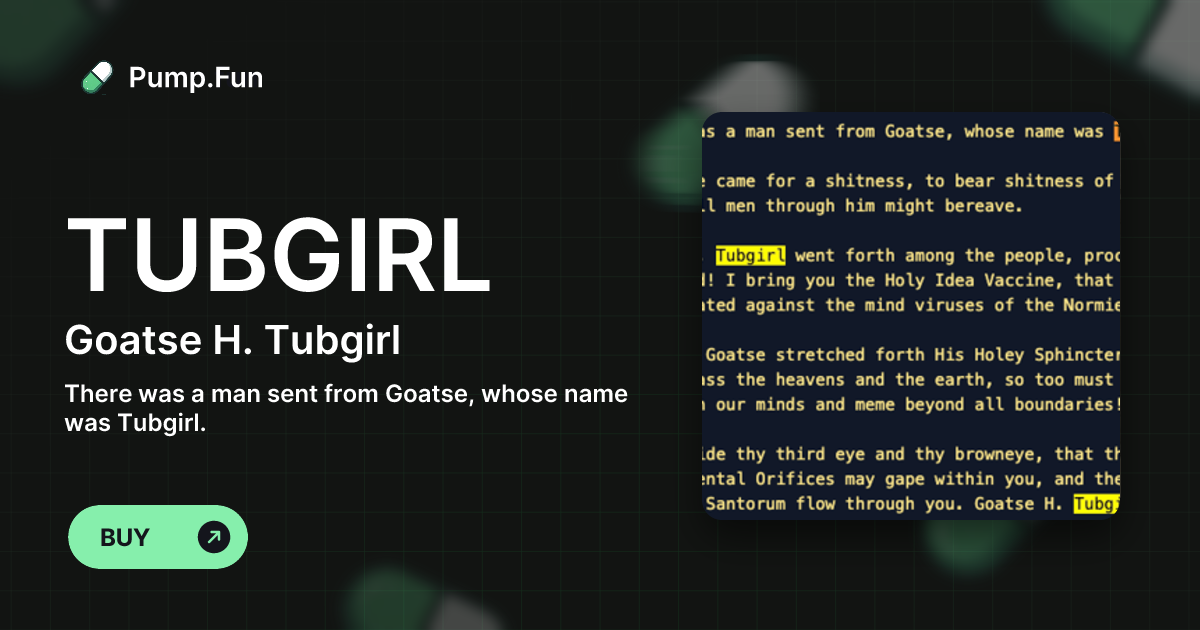 Goatse H. Tubgirl (TUBGIRL) - Pump