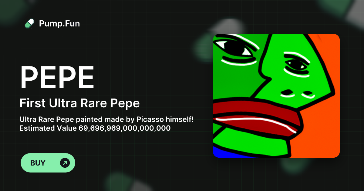 First Ultra Rare Pepe (PEPE) - Pump