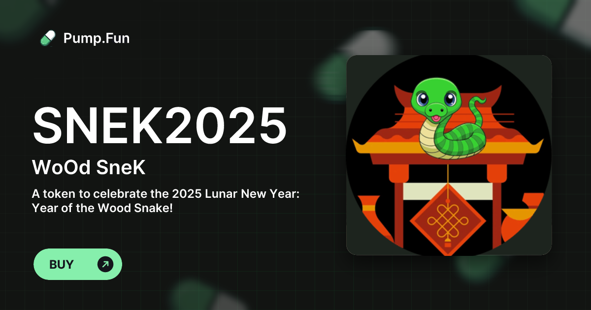 WoOd SneK (SNEK2025) - Pump