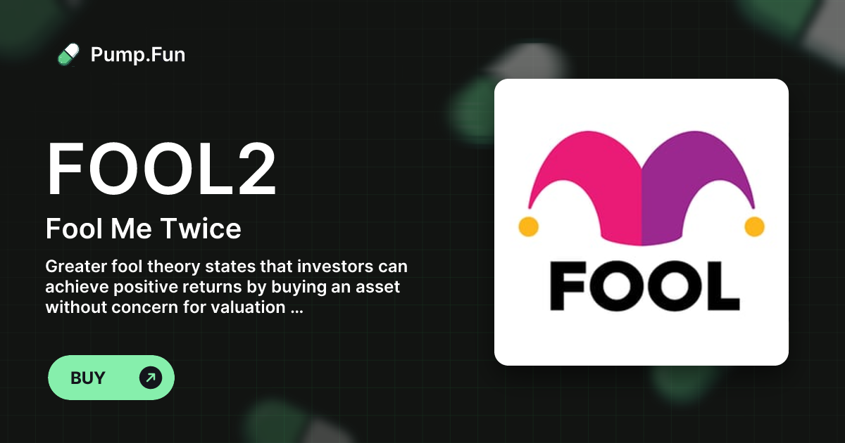 Fool Me Twice (FOOL2) - Pump
