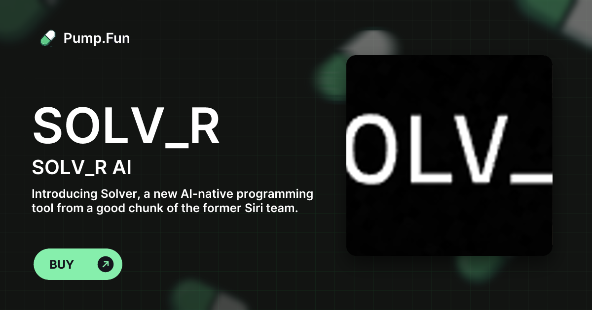 SOLV_R AI (SOLV_R) - Pump