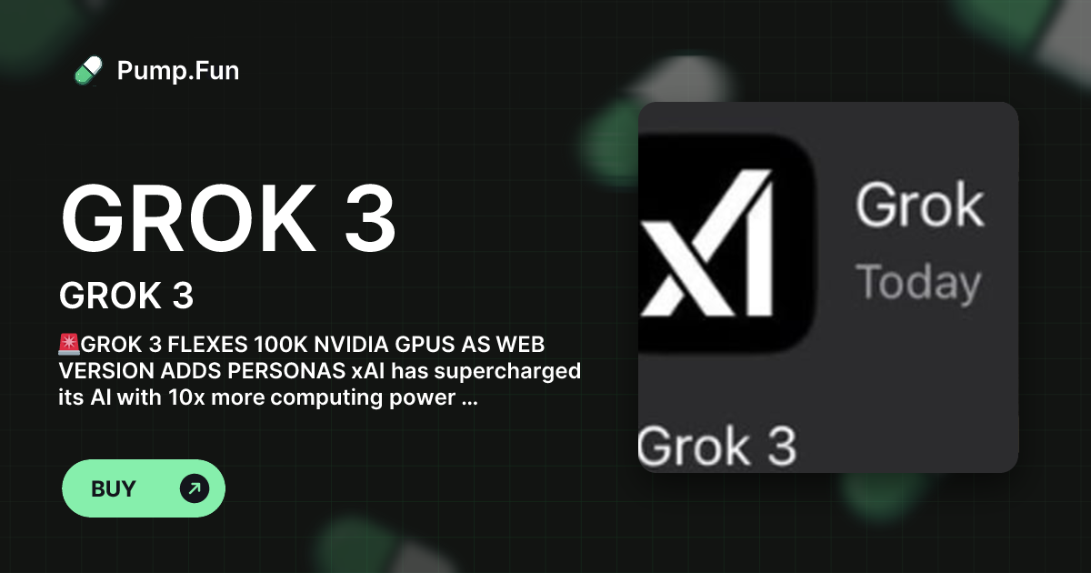 GROK 3 (GROK 3) - Pump