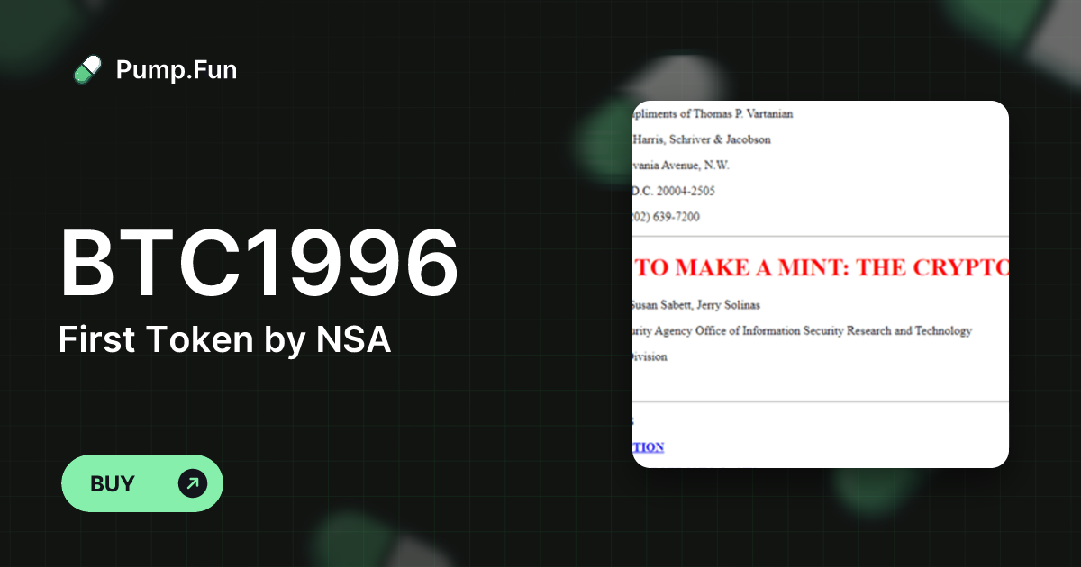 First Token by NSA (BTC1996) - Pump