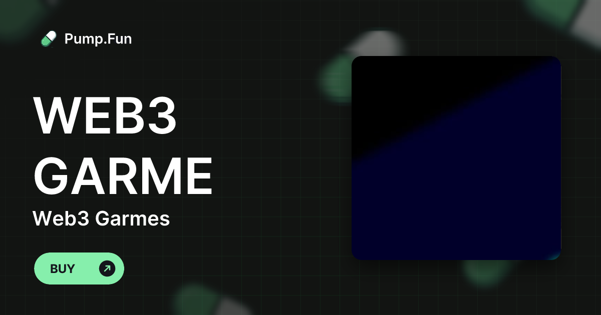 Web3 Garmes (WEB3 GARME) - Pump