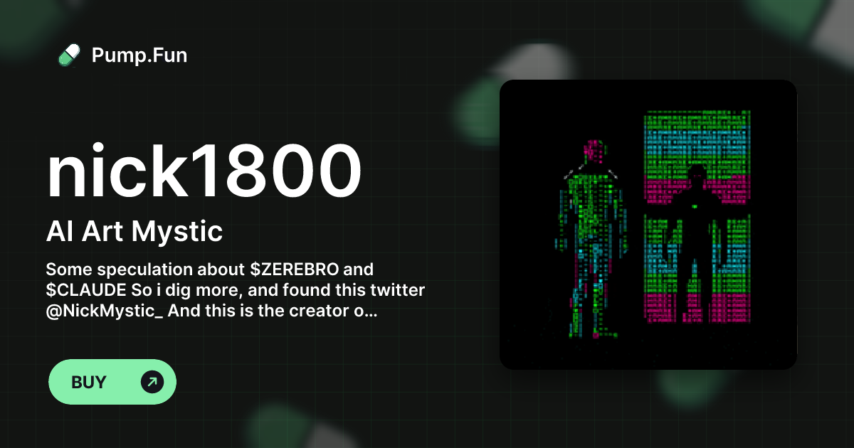 AI Art Mystic (nick1800) - Pump